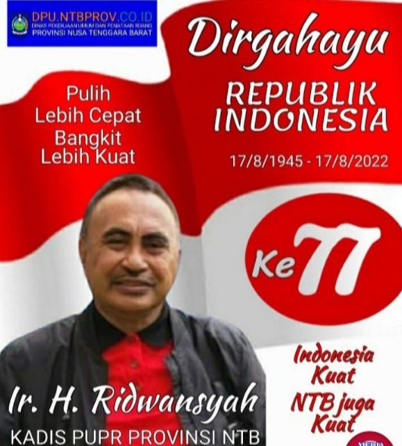 Kepala Dinas Pekerjaan Umum dan Penataan Ruang Provinsi NTB, Ir. H ...