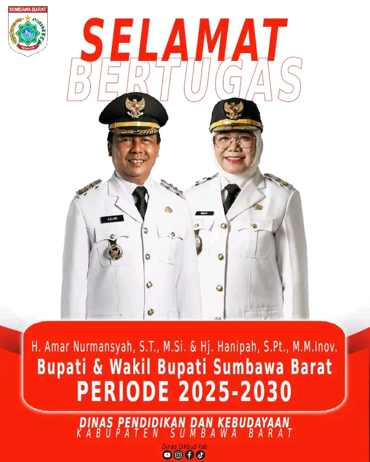 Kadikbud KSB, Ucapkan Selamat Bertugas kepada Bupati dan Wakil Bupati ...